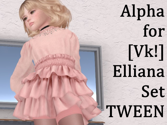 Second Life Marketplace - [Vk!] Elliana Set -Tween - Alpha